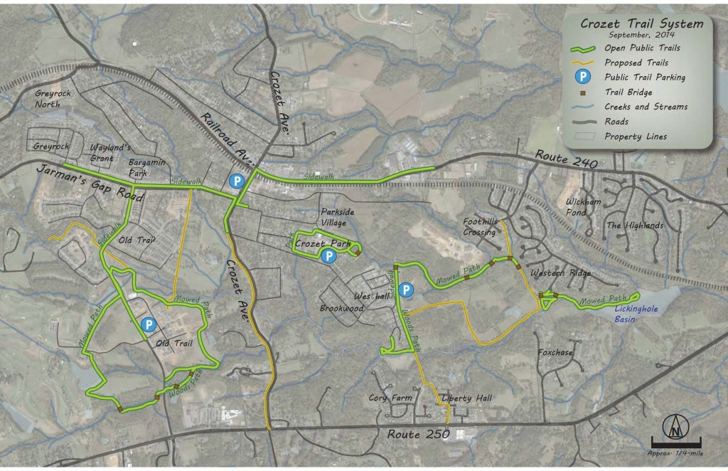 Crozet Trails Crew Map - September 2014 - RealCrozetVA